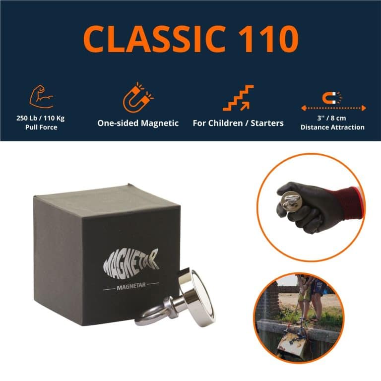 Kids package - 250lb / 110kg - Single sided - Magnet fishing with a ...