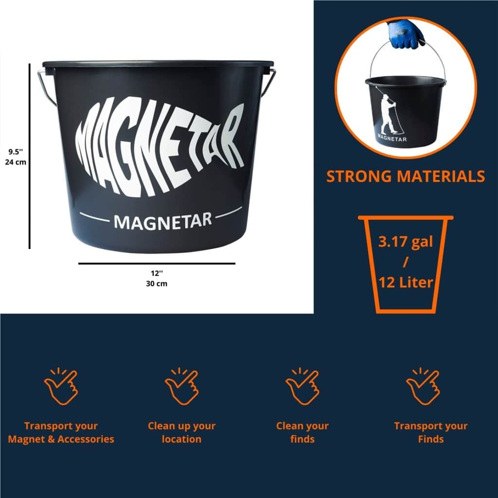 Magnetar Bucket - Magnet fishing with a Magnetar fishing magnet