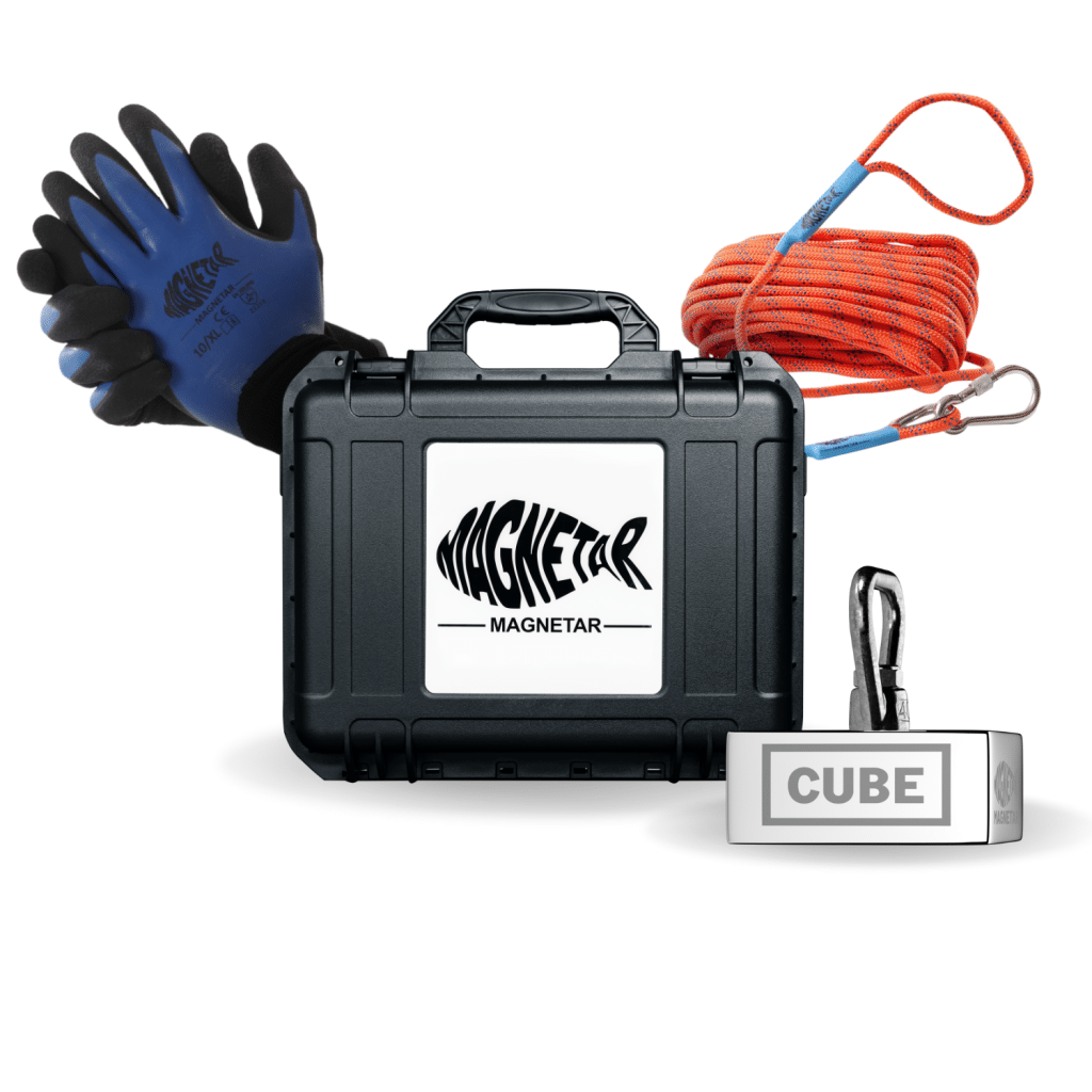CUBE ™ kit - 3000 lb / 1350 kg - 360° Blockmagnet - Magnet fishing with ...